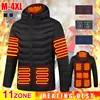 China 2022 Winter Puffer Coats Custom Waterproof USB Electrical Heated Jacket Men′s Down Coat for sale