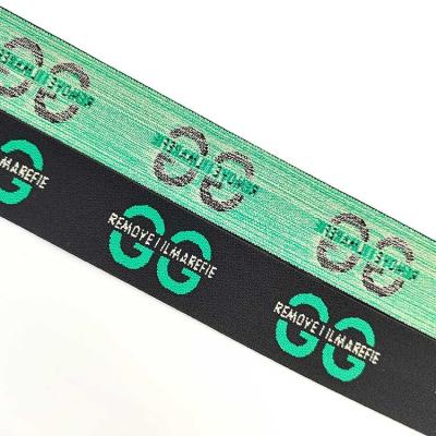 China Decoration Double Sided Elastic Jacquard New Pattern Elastic Band Color Fancy Design Elastic Band for sale