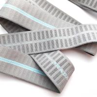 China Woven Jacquard Elastic web band /Tape/Ribbon 50 mm White Fish Shred Elastic Band Webbing for sale