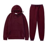 China Two Piece Set Men Hoodies Pants Autumn Winter Hooded Sweatshirt Sweatpants Men Pullover Hoodie Unisex Sweatpants and Hoodie Set for sale