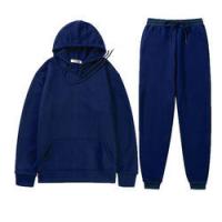 China Two Piece Set Men Hoodies Pants Autumn Winter Hooded Sweatshirt Sweatpants Men Pullover Hoodie Unisex Sweatpants and Hoodie Set for sale