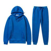 China Two Piece Set Men Hoodies Pants Autumn Winter Hooded Sweatshirt Sweatpants Men Pullover Hoodie Unisex Sweatpants and Hoodie Set for sale