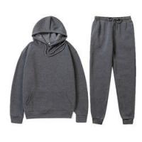 China Two Piece Set Men Hoodies Pants Autumn Winter Hooded Sweatshirt Sweatpants Men Pullover Hoodie Unisex Sweatpants and Hoodie Set for sale