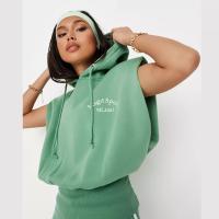 China Casual Women Summer 2 Piece Tracksuit High Waist Sweatpants & Sleeveless Hooded Top 2 Colors Set Oversize for sale