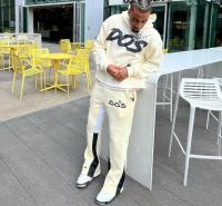 China 2 Pieces Casual Tracksuit ODM 100% Cotton Plain Dyed For Men for sale