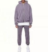 China Custom Knitted Casual Tracksuit Solid Color Heavy Weight Comfortable for sale