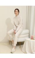 China Long Sleeve Casual Jogging Suits Autumn Spring Solid Color Round Neck for sale