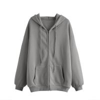 China Over Sized Casual Bulk Hoodies for Women Drawstring Clothes Custom Logo Women&prime;s Zip up Hoodies for sale