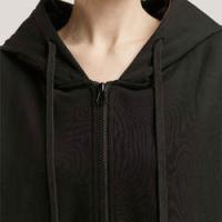 China Custom Women Black Hoodie Ladies Plus Size Long Sleeve Zip up Sweatshirt Casual Hoodies for sale