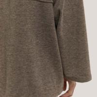 China Oversize Women Hoodies Solid Color Relaxed Hoodie Custom Logo Fashionable Ladies Button Front Hoodies for sale