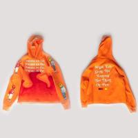 China Custom Puff Printing Hoodies Flared Stacked Sweatsuits Mens Hoodie for sale