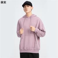 China Solid Color Business Casual Hoodie Heavy Weight Wool Circle Hoodie for sale