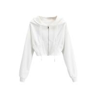 China Ultra Short Style Sports Hoodies Waist Closed Fish Bone Long Sleeve for sale