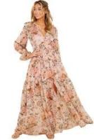 China Slim Fitting Women Dress Floral Print Loose Mature Women Casual Maxi Dress Vestidos Clothes Summer Womens Dress for sale