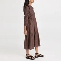 China Casual Dresses View Larger Imageadd to Compareshareladies Poplin V Neck Dress for Women Long Sleeve Clothing Manufacturers Elegant Striped Print Custom Lo for sale
