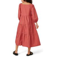 China Summer Wrist Sleeve Ladies Dress Casual Custom Women Poplin Oversized MIDI Dresses for sale