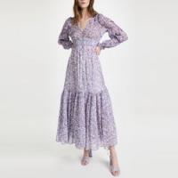 China Custom Logo Floral Casual Dress Puff Sleeve For Women Print Clothing for sale