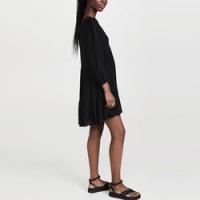 China Ladies Gauze V Neck Dress for Women Puff Sleeve Clothing Manufacturers Rayon Elegant Custom Logo Mini Dress for sale