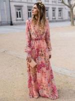 China Sustainable Summer Maxi Dresses Short Sleeves Polymide Spandex for sale