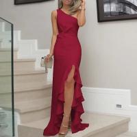 China Solid Elegant Summer Dresses Knitted Formal Evening Party Dresses for sale