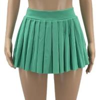 China High Waist Women Fashion Dress Candy Colors Sleeveless Pleated Skirt for sale