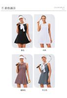 China One Piece Floral Casual Dress Naked Feeling Anti Slip Ladies Golf Skorts for sale