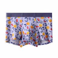 China Elastic Cotton Men Underwear Customize Color Seamless Plain Dyed for sale
