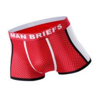 China Ice Silk Long Boxer Shorts MID Waist Available Customize Color for sale