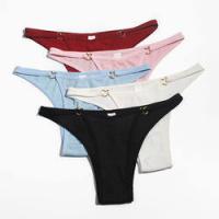 China Wholesale Ladies Panties Solid Color Low Waist Underwear Pure Cotton Ladies Panties Seamless Plus Size Women Briefs for sale