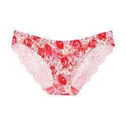 China Women&prime; S Invisible Seamless Bikini Underwear Half Back Coverage Panties Ice Silk Comfy Underpants Fashion Transparent Pant for sale