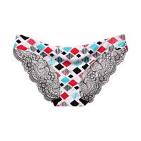 China Women&prime; S Invisible Seamless Bikini Underwear Half Back Coverage Panties Ice Silk Comfy Underpants Fashion Transparent Pant for sale