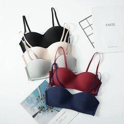 China Hot Strapless Bra Wear Seamless Mould Sexy Girl Bra with Pad for sale
