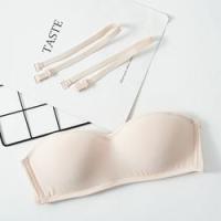 China Hot Strapless Bra Wear Seamless Mould Sexy Girl Bra with Pad for sale