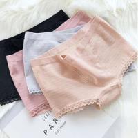 China Women Lace Warm Panty Seamless Breathable MID-Waist Ladies Underwear Tummy HIPS Briefs for sale