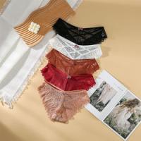 China Women Sexy Underwear Cute Thongs Hollow Ladies Lace Panties for Female Womens Panties Wholesale Lace Women Panties for sale
