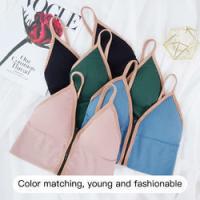 China Knitted Tank Top Bra Women Strap Vest Sexy Sport Bra for sale