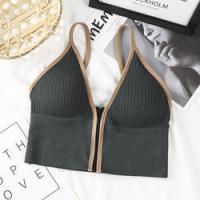 China Knitted Tank Top Bra Women Strap Vest Sexy Sport Bra for sale