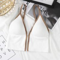 China Knitted Tank Top Bra Women Strap Vest Sexy Sport Bra for sale