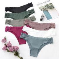 China New Arrival Panties Air Hole Comfortable Laser Cut Panties Low Rise Invisible Youth Women Seamless Thong for sale