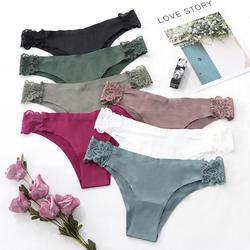 China New Arrival Panties Air Hole Comfortable Laser Cut Panties Low Rise Invisible Youth Women Seamless Thong for sale