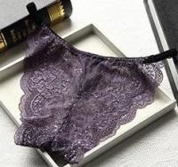 China Sexy Lace Underwear Low Waist Transparent Women Panties Ladies Thongs for sale
