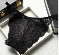 China Sexy Lace Underwear Low Waist Transparent Women Panties Ladies Thongs for sale