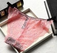 China Sexy Lace Underwear Low Waist Transparent Women Panties Ladies Thongs for sale