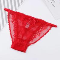 China Sexy Lace Panties Transparent Underwear Sexy Lingerie Floral Women Briefs Ladies for sale