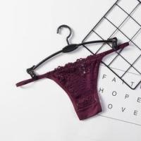 China 2023 Sexy Underwear Ladies Underwear Sexy G-String T-Back Panties Sexy Lace Thong Women Panties for sale
