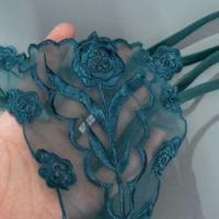 China Hot Selling Gauze Embroidery Thongs Women Underwear Transparent Sexy Crotch G-String for sale