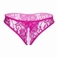 China Sexy Lingerie Women&prime;s Underwear Sexy Hot Transparent Panties Open Thong for sale