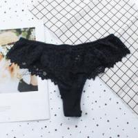 China Lace Floral Low-Wasit Panty Women Lace Underwear Thong for Ladies for sale