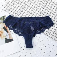 China Lace Floral Low-Wasit Panty Women Lace Underwear Thong for Ladies for sale