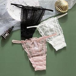 China High Quality Sexy Lace G String Transparent Thong Panties G-String for sale